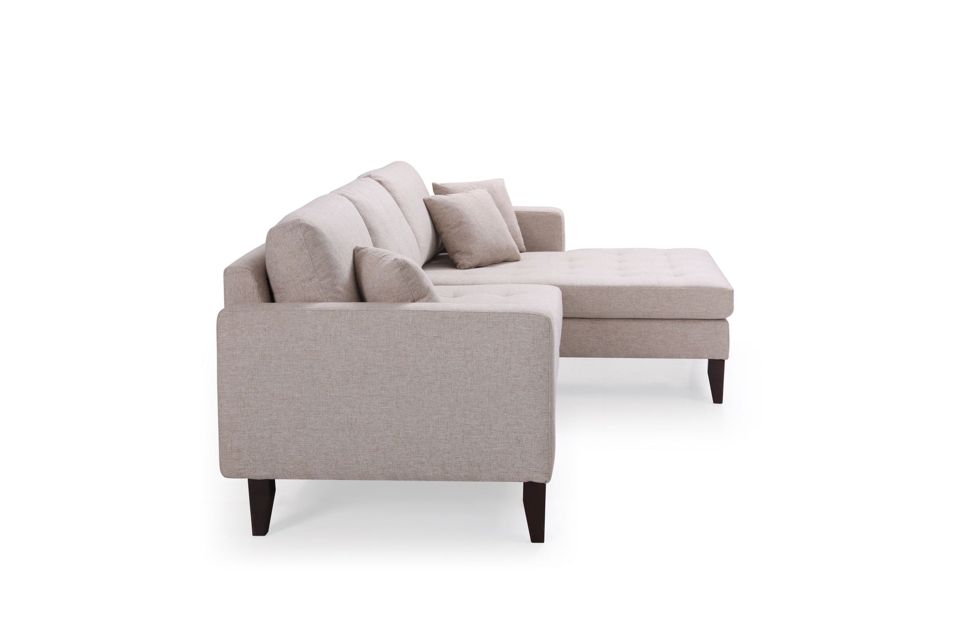 Ezio Modern Design Fabric 4-Seat Modular Recliner Corner Futon Lounge ...